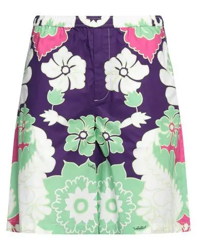 Valentino Garavani Floral-print Bermuda Shorts - Purple