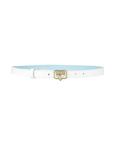CHIARA FERRAGNI Leather Belt - White