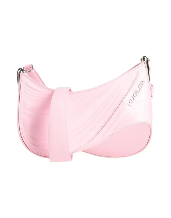 MUGLER Leather Cross-body Bag - Pink