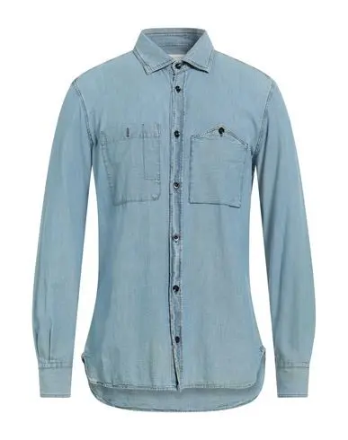 GLANSHIRT Denim Shirt Size Cotton