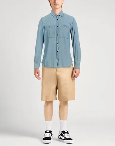 GLANSHIRT Denim Shirt Size Cotton