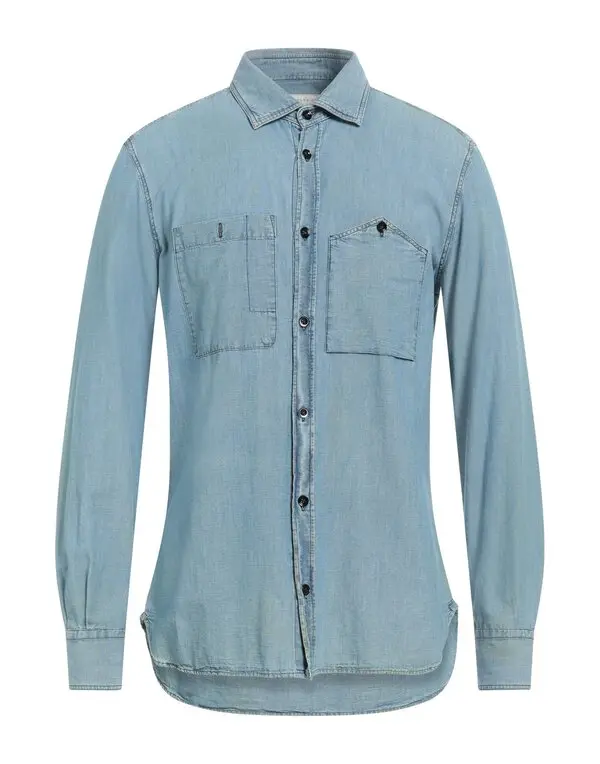 GLANSHIRT Denim Shirt Size Cotton