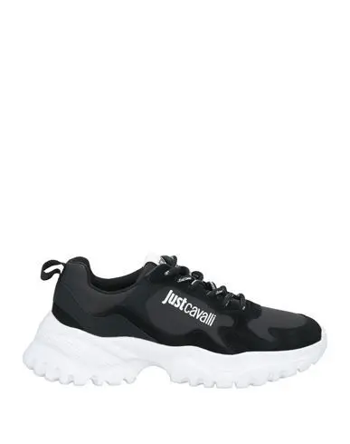 Just Cavalli Sneakers In Leather And Textile Fibers