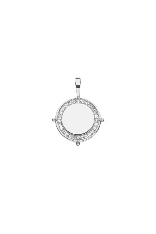 JANE WIN Petite Coin Pendant - Silver