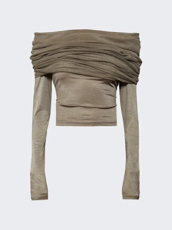 Christopher Esber Sonora Veiled Long Sleeve Top