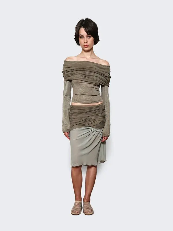 Christopher Esber Sonora Veiled Long Sleeve Top