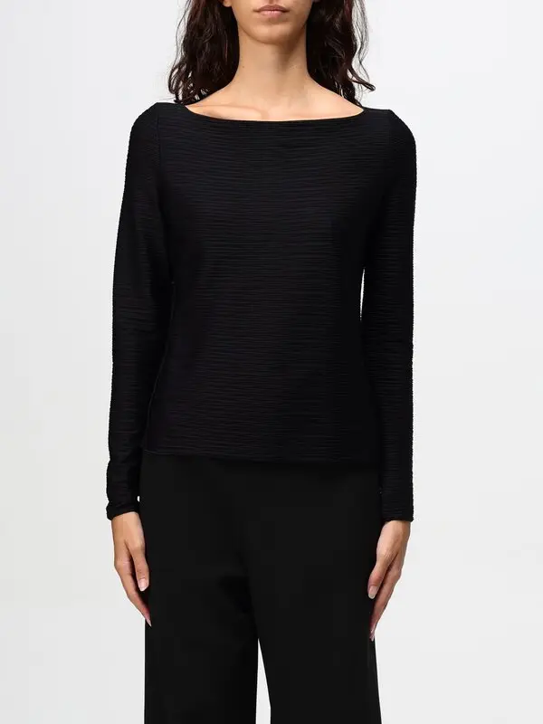 Emporio Armani Textured Top - Black