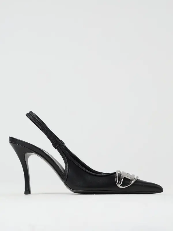 DIESEL® Slingback Pumps With Embellishment - Black