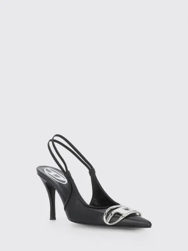 DIESEL® Slingback Pumps With Embellishment - Black