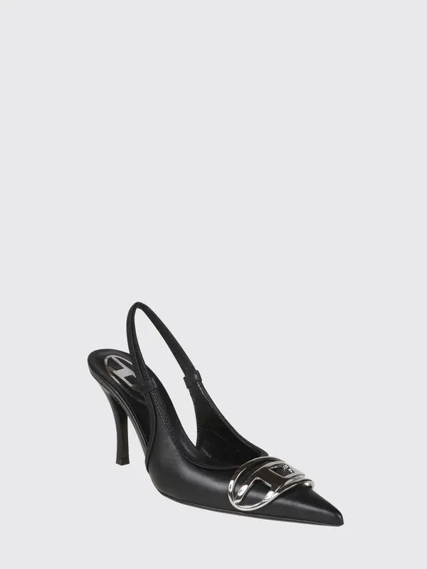 DIESEL® Slingback Pumps With Embellishment - Black