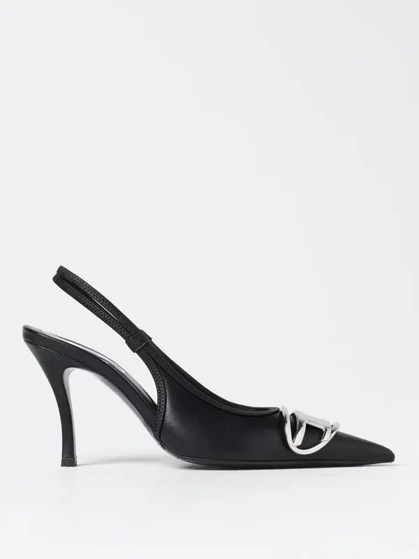 DIESEL® Slingback Pumps With Embellishment - Black