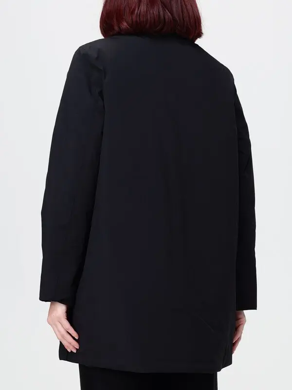 K-WAY Marla Short Padded Nylon Windbreaker Jacket With Hood - Black