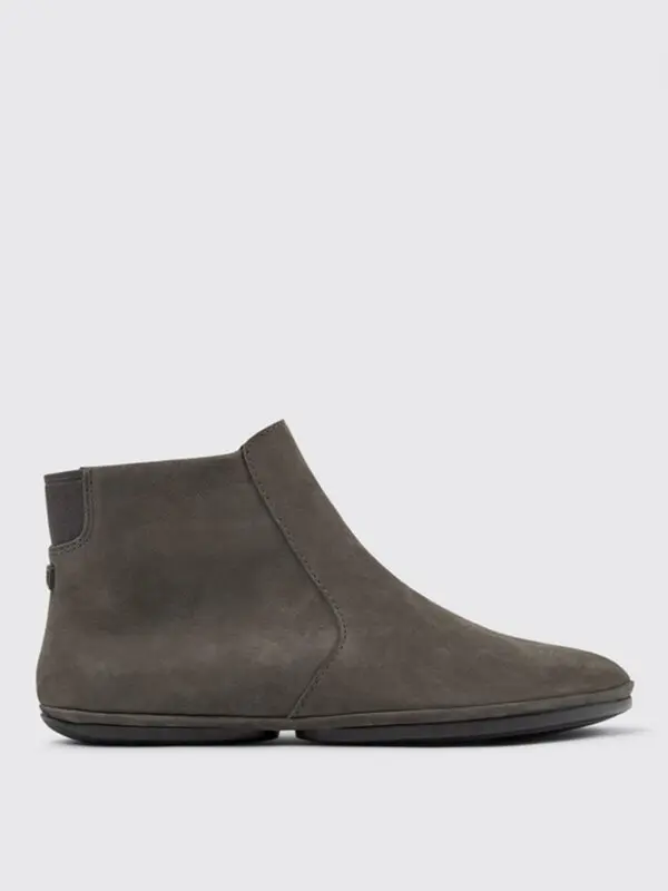 Camper Flat Ankle Boot - Grey