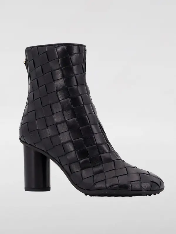 Bottega Veneta Leather Ankle Boots - Black