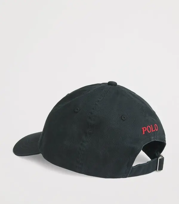 Polo Ralph Lauren Cotton Baseball Cap With Logo - Black