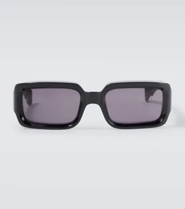 JACQUES MARIE MAGE Vera Rectangular Sunglasses - Black