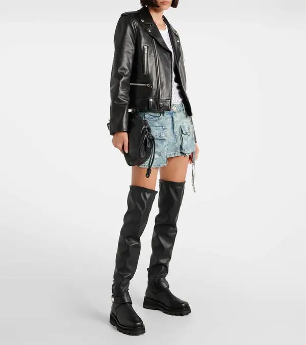 JIMMY CHOO Meena Over-the-knee Leather Boots