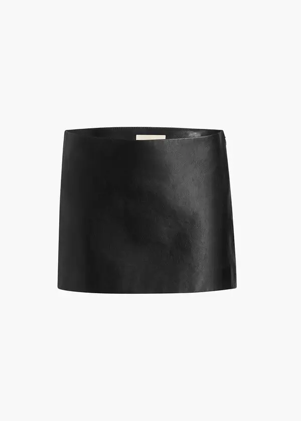 Khaite Jett Striped Miniskirt - Black