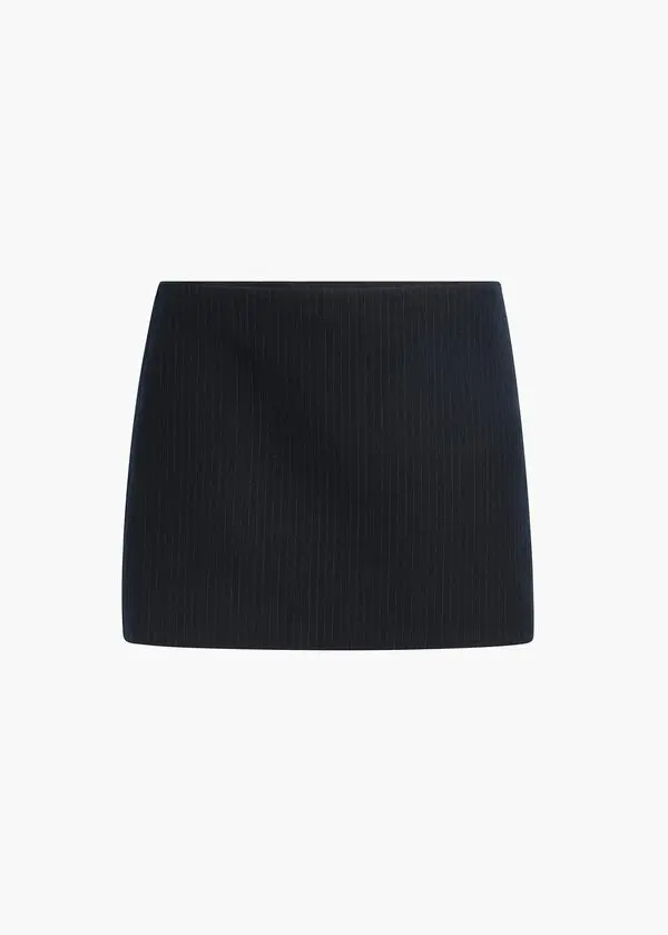 Khaite Jett Striped Miniskirt - Dark Navy