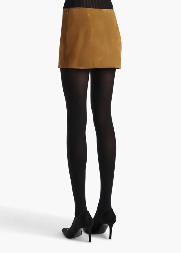 Khaite Jett Striped Miniskirt - Toffee