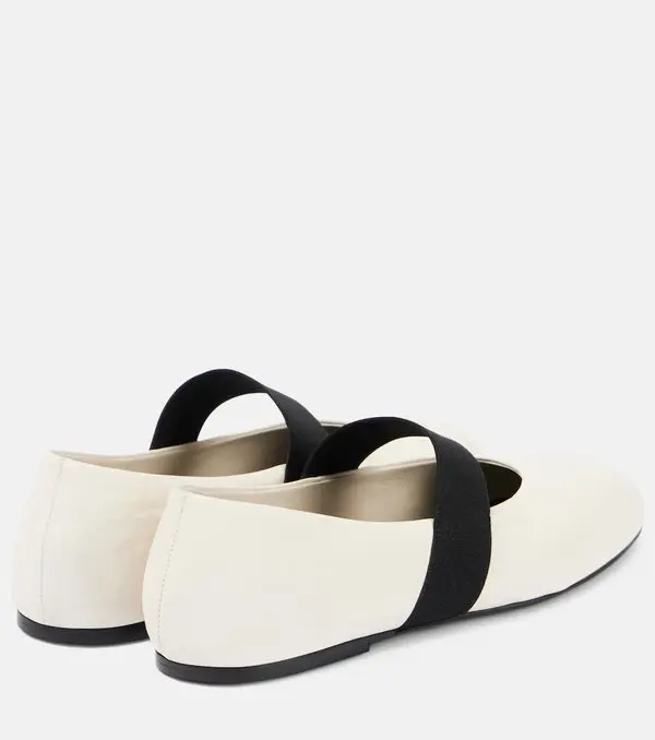 Co Leather Ballet Flats - White