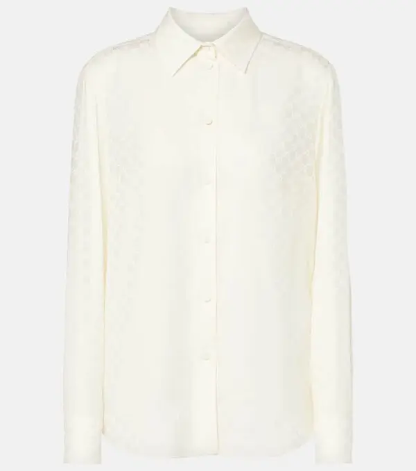 Gucci Gg Silk Crêpe Shirt