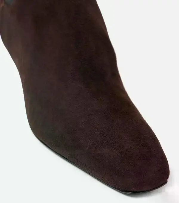 TOTEME Suede Ankle Boots - Brown