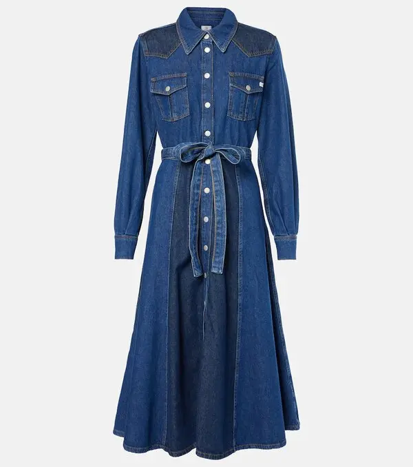 Ag Marseille Denim Shirt Dress - Blue