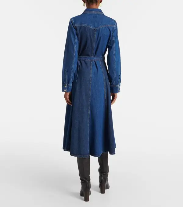 Ag Marseille Denim Shirt Dress - Blue
