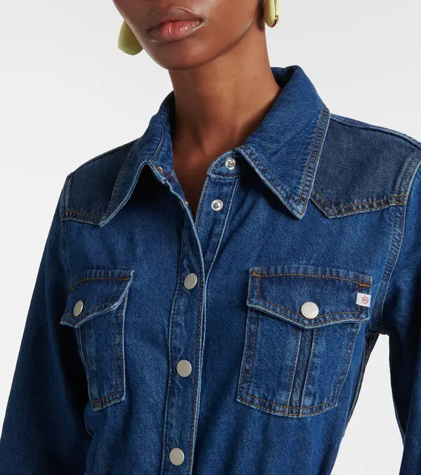Ag Marseille Denim Shirt Dress - Blue