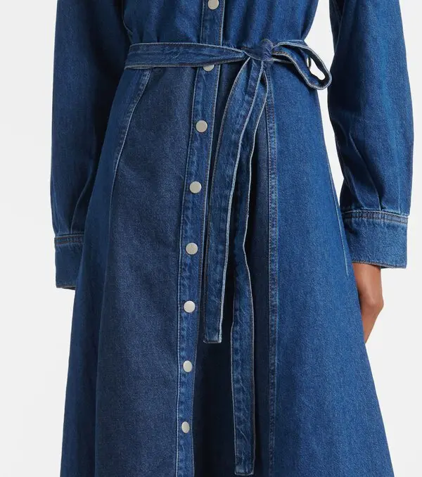 Ag Marseille Denim Shirt Dress - Blue