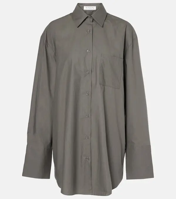 THE FRANKIE SHOP Helen Cotton Shirt - Green