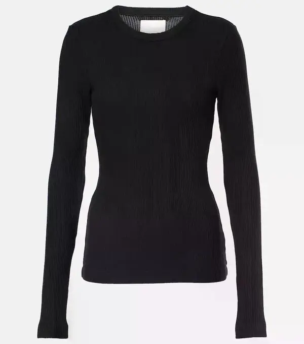 Citizens Of Humanity Bina Ribbed Knit Top - Black