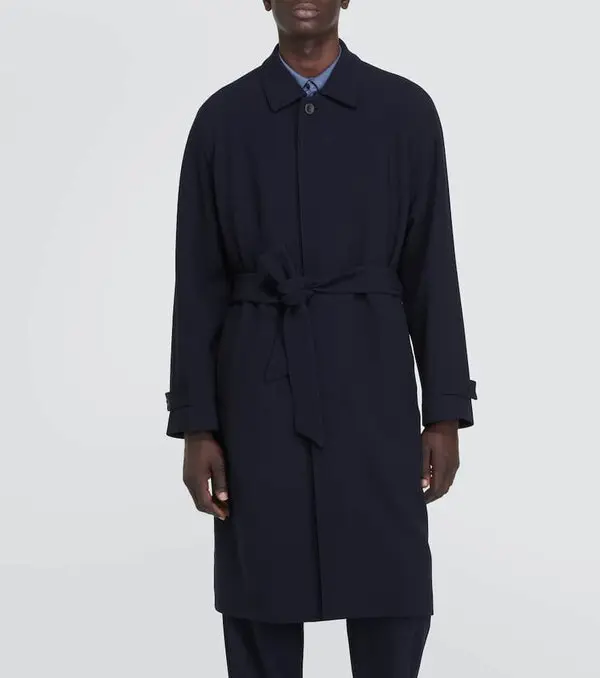 Giorgio Armani Wool-blend Belted Coat