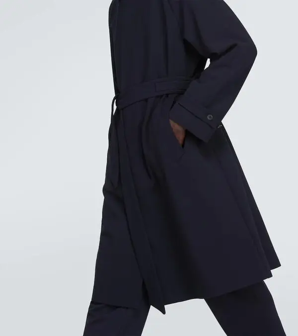 Giorgio Armani Wool-blend Belted Coat