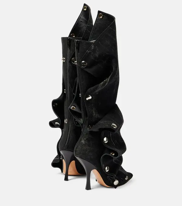Y/project Snap Knee-high Boots - Black