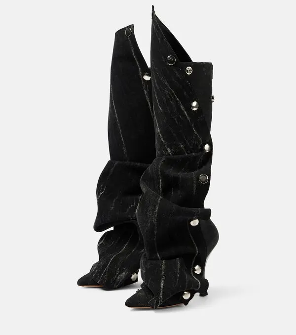 Y/project Snap Knee-high Boots - Black