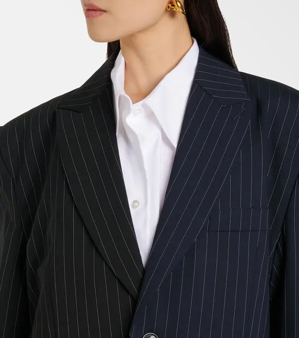 Vetements Pinstripe Wool Blazer
