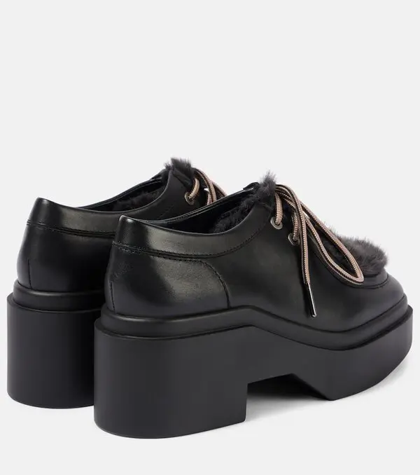Clergerie Leather Platform Flats