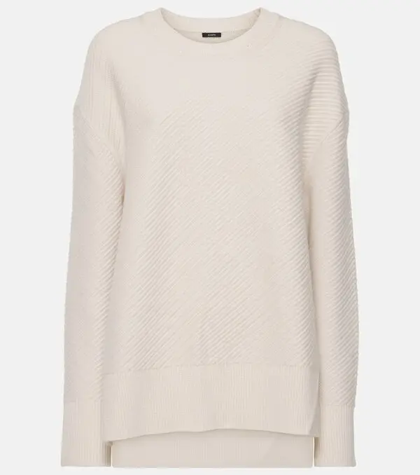 JOSEPH Ribbed-knit Wool-blend Sweater