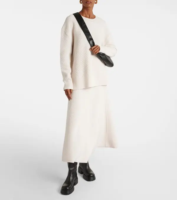 JOSEPH Ribbed-knit Wool-blend Sweater