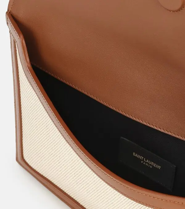 Saint Laurent Uptown Clutch - Beige