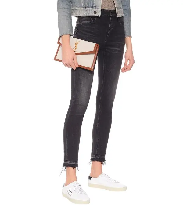 Saint Laurent Uptown Clutch - Beige