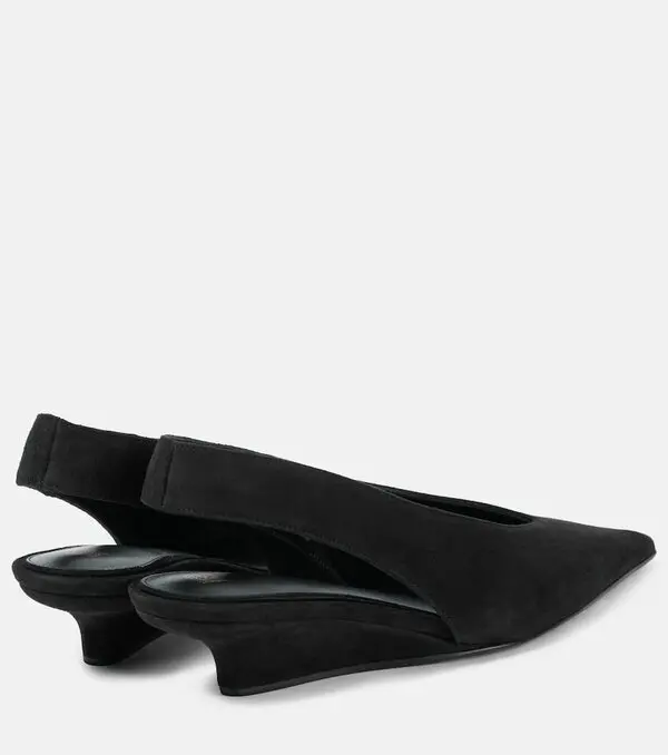 TOTEME Suede Slingback Wedges