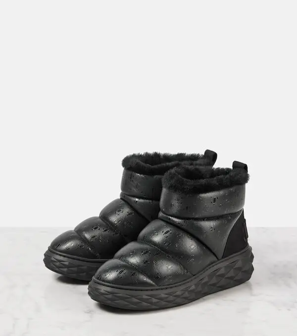 JIMMY CHOO Xan Shearling-lined Snow Boots