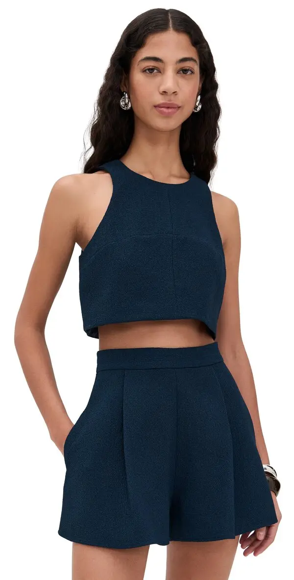 Black Halo Sanibel Two-piece Romper - Bluestone