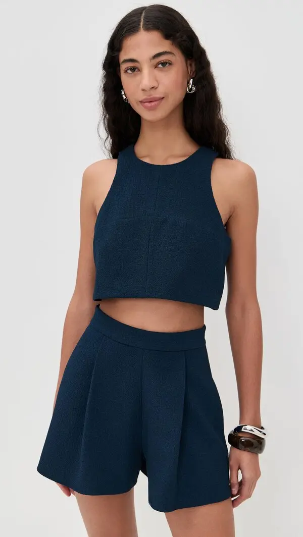 Black Halo Sanibel Two-piece Romper - Bluestone