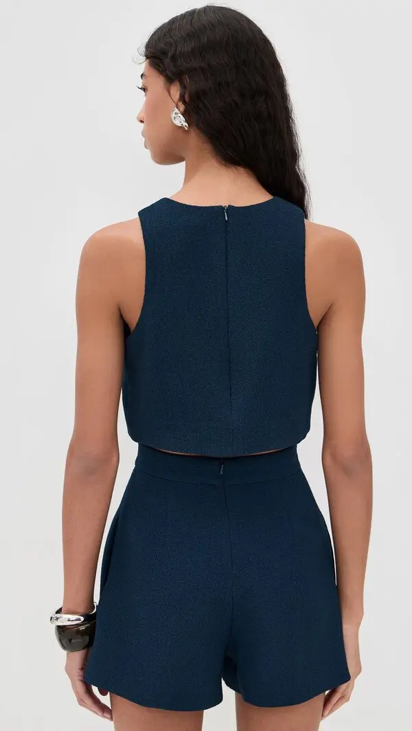 Black Halo Sanibel Two-piece Romper - Bluestone