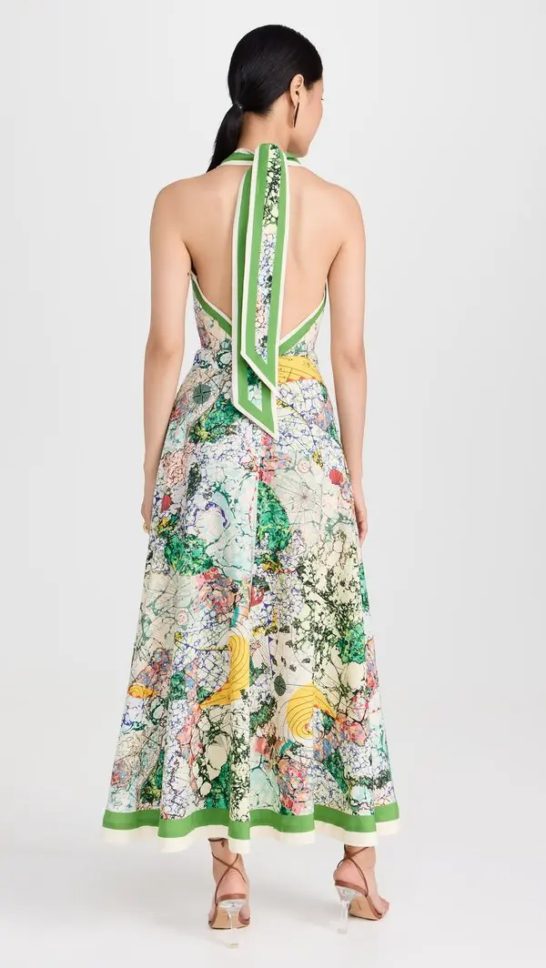 halter neck cotton maxi dress Natori Cotton Gauze Maxi Halter Dress