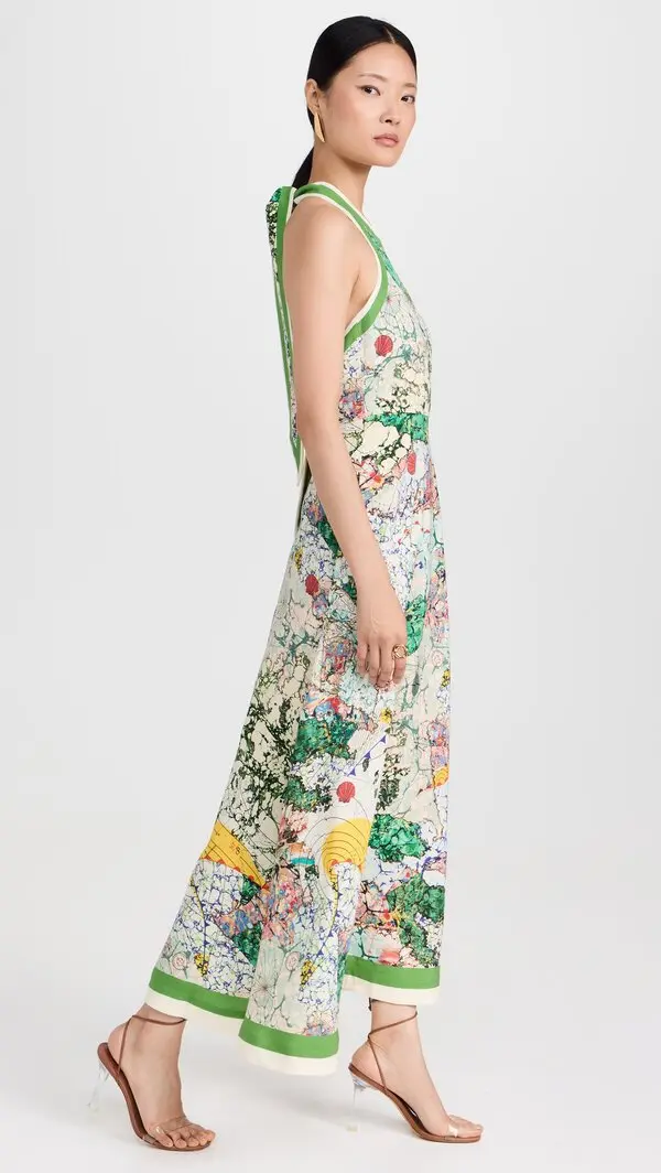 Alemais Odyssey Halter Dress In Multi - 30% Off | Editorialist